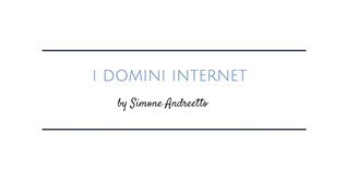 I DOMINI INTERNET at emaze Presentation