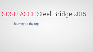 SDSU ASCE Steel Bridge 2015 at emaze Presentation