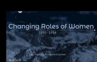 Changing Roles of Women at emaze Presentation