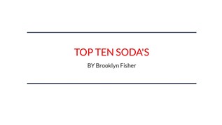 TOP TEN SODAS at emaze Presentation