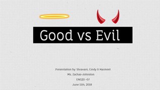 Good vs Evil at emaze Presentation