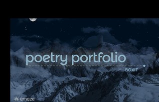 poetry portfolio at emaze Presentation