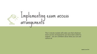 Implementing exam access arrangements at emaze Presentation