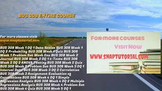 BUS 308 Competitive Successsnaptutorial.com at emaze Presentation