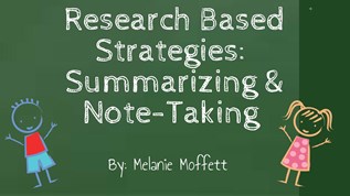 Research Based Strategies: Summarizing & Note-Taking at emaze Presentation