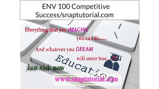 ENV 100 Competitive Success--snaptutorial.com at emaze Presentation