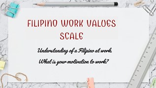 FILIPINO WORK VALUES SCALE at emaze Presentation