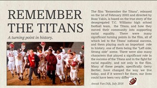 Remember the titans at emaze Presentation