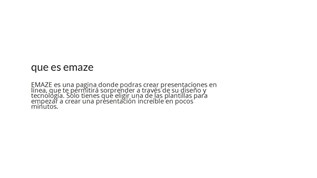 que es emaze at emaze Presentation
