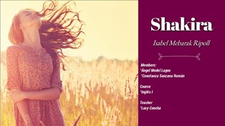 Shakira at emaze Presentation