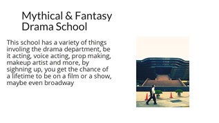 Mythical & Fantasy Drama School at emaze Presentation