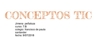 CONCEPTOS TIC at emaze Presentation