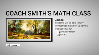 7th grade math: simple interest at emaze Presentation