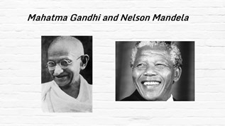 Mahatma Gandhi and Nelson Mandela at emaze Presentation