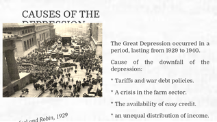 Causes of the Great Depression at emaze Presentation