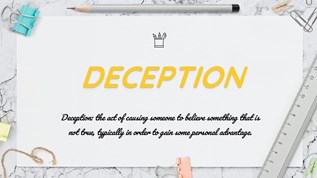Deception at emaze Presentation