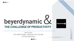 beyerdynamic & increasing productivity at emaze Presentation