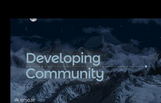 Developing Community at emaze Presentation