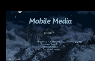 Mobile Media at emaze Presentation