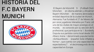Historia del F.C bAYERN MUNICH at emaze Presentation