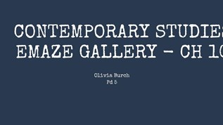Contemporary Studies Presentation at emaze Presentation