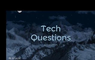 Tech Questions at emaze Presentation