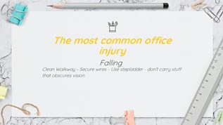 The most common office injury at emaze Presentation