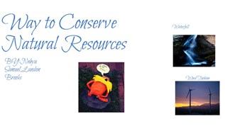 Way to Conserve Natural at emaze Presentation