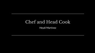 Chef and Head Cook at emaze Presentation