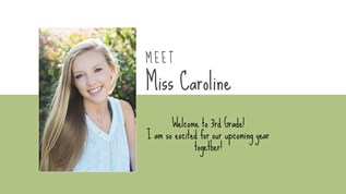 MEET Miss Caroline at emaze Presentation