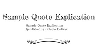 Sample Quote Explication at emaze Presentation