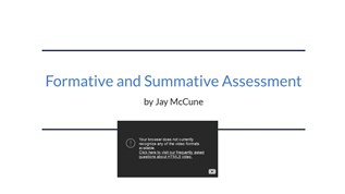 Formative and Summative Assessment at emaze Presentation