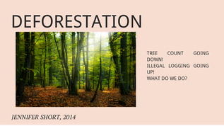 Deforestation at emaze Presentation
