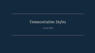 communication styles at emaze Presentation