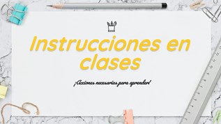 Instrucciones en clases at emaze Presentation