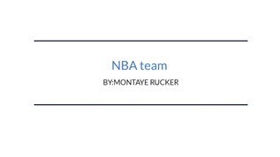 NBA PLAYERs at emaze Presentation