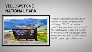 Yellowstone project at emaze Presentation