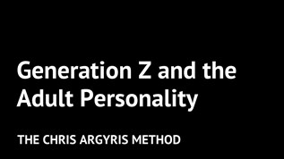 Generation Z and the Adult Personality at emaze Presentation