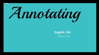 Annotating Text at emaze Presentation