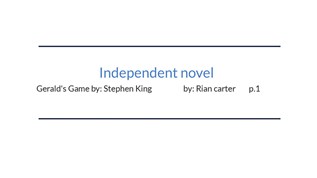 independent novel at emaze Presentation