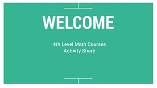 4th Level Math CoursesActivity Share at emaze Presentation