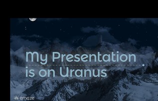 My Presentation is on Uranus at emaze Presentation