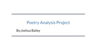 Poetry Analysis Project at emaze Presentation