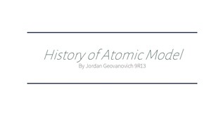 History of Atomic Model at emaze Presentation
