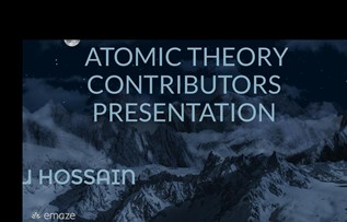 ATOMIC THEORY Project at emaze Presentation