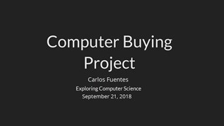Computer Buying Project at emaze Presentation