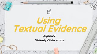 Using Textual Evidence at emaze Presentation