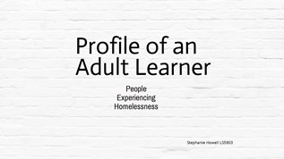 Profile of an Adult Learner at emaze Presentation