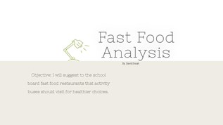 Fast Food Analysis at emaze Presentation