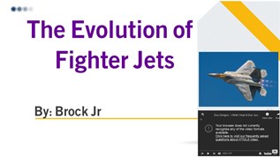 Evolution of Fighter Jets at emaze Presentation